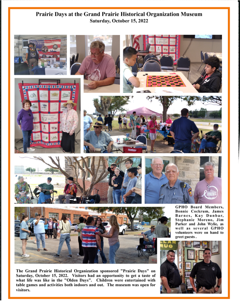 Events - Grand Prairie Historical Organization